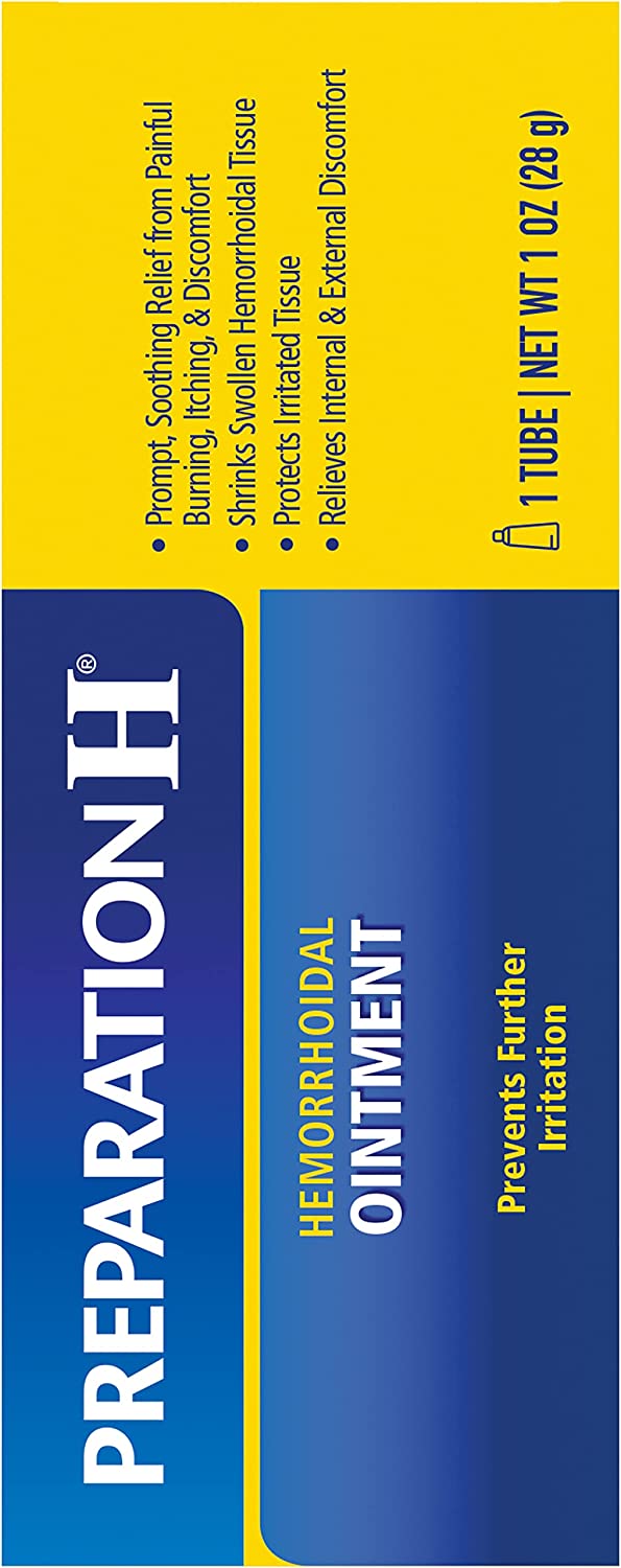 Preparation H Hemorrhoid Symptom Treatment Ointment, Itching, Burning ...