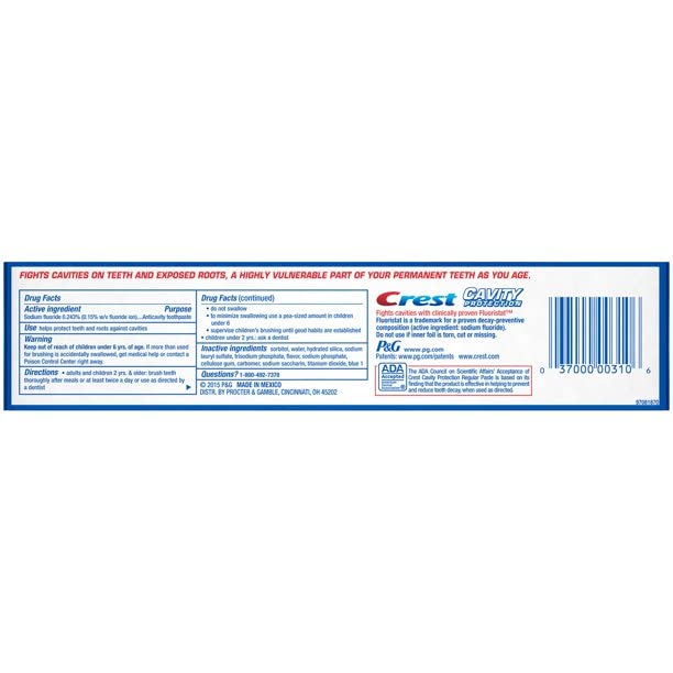 Crest Toothpaste Cavity Protection Regular | iimonoliving
