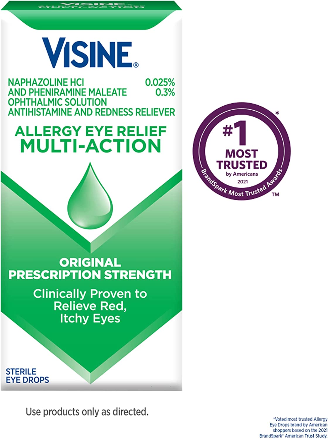 Visine Allergy Eye Relief Multi-Action Antihistamine & Redness Reliever ...