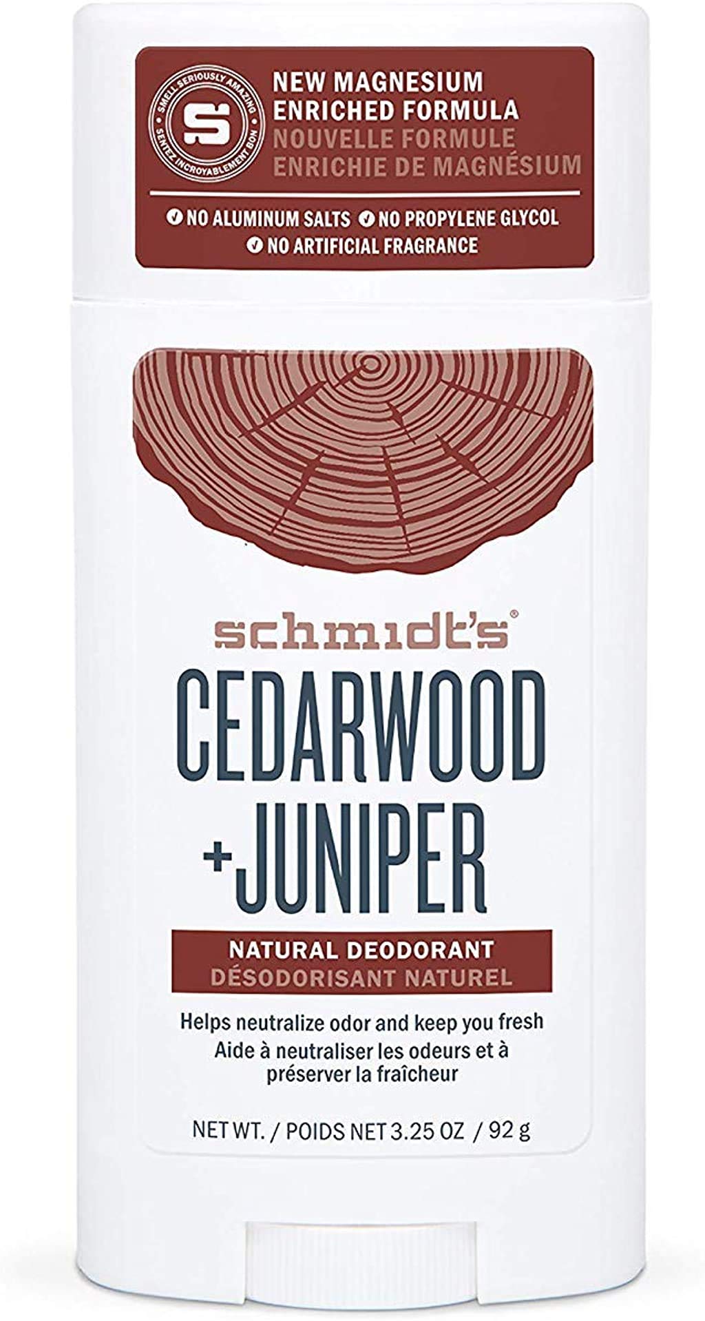 Schmidt's Natural Deodorant Cedarwood + Juniper 3.25 Oz | iimonoliving