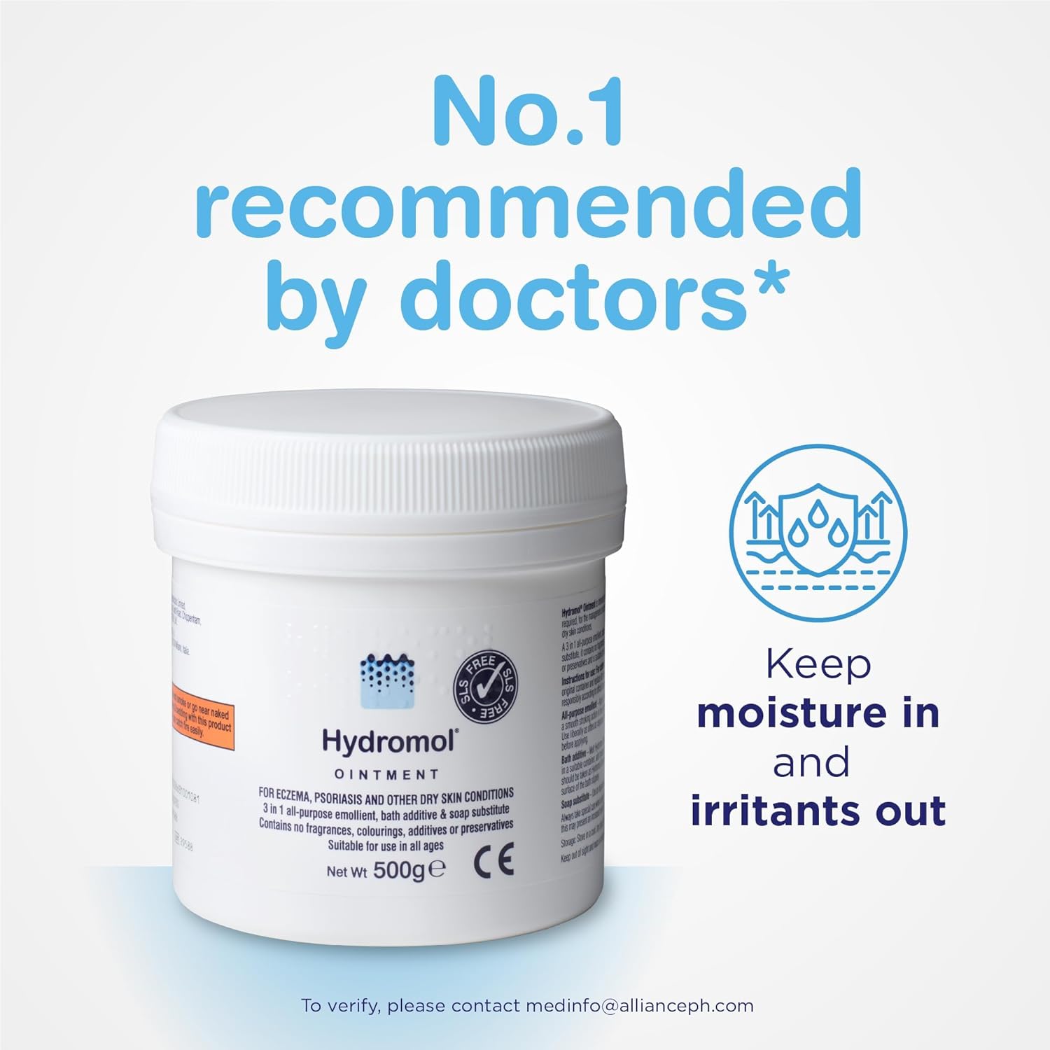 Hydromol Ointment, 500 g For the Management of Dermatitis, Eczema ...