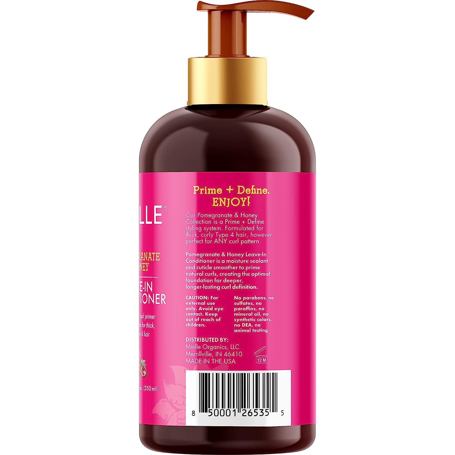 Mielle Organics Pomegranate & Honey Leave-In Conditioner, Moisturizing ...