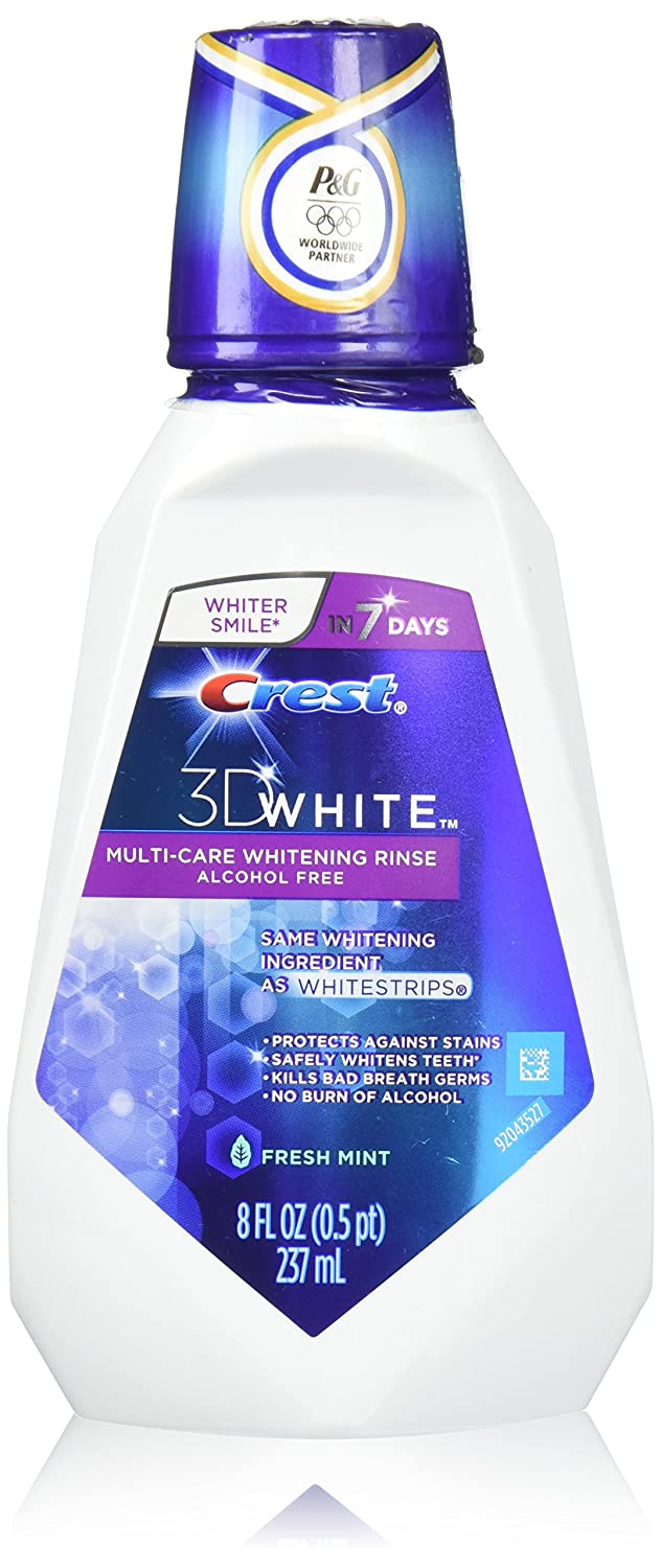 Crest 3D White Multi-Care Whitening Rinse Fresh Mint 237 mL | iimonoliving