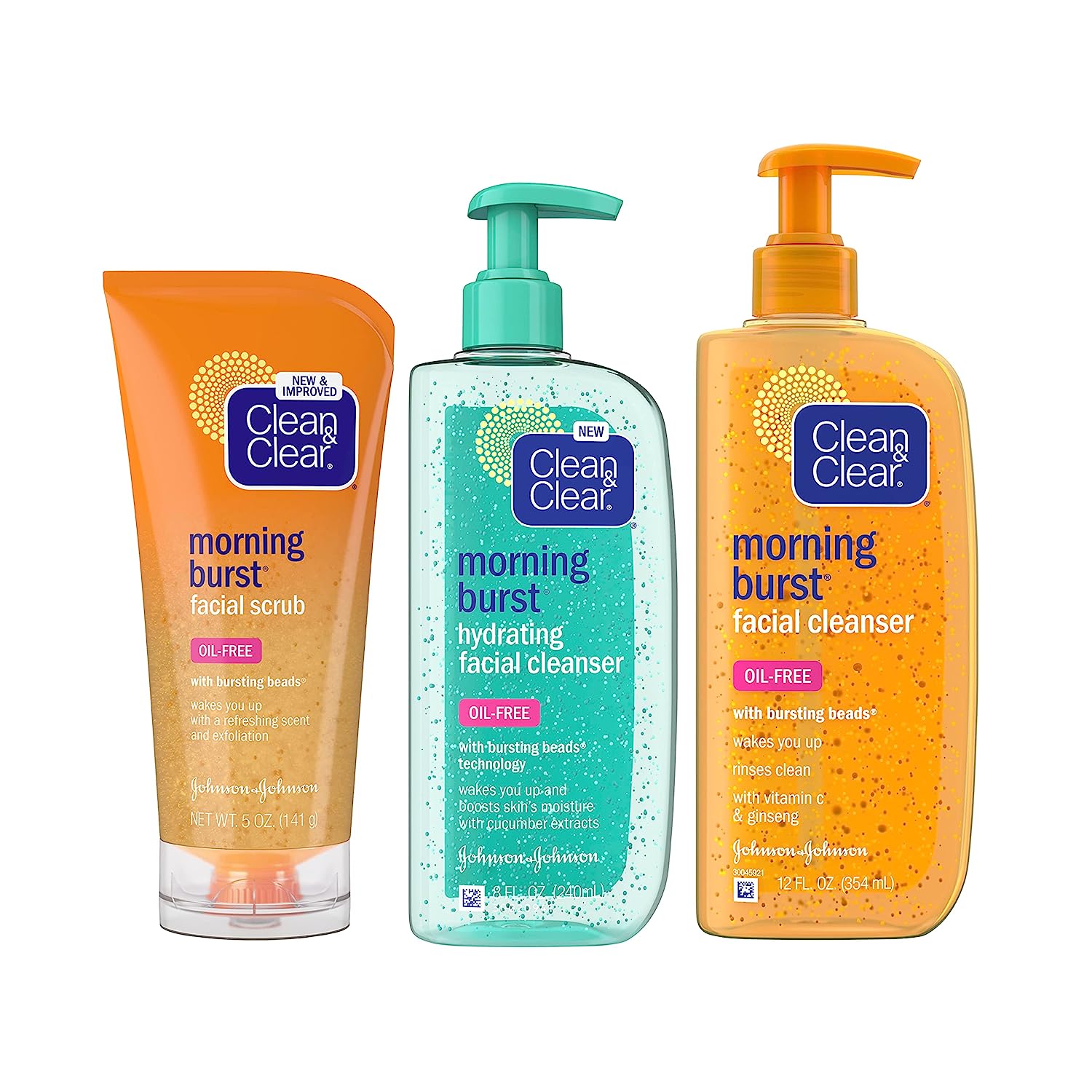 Clean & Clear Morning Burst Oil-Free Facial Cleanser Brightening ...