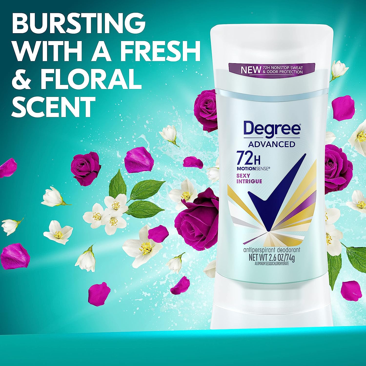 Degree Advanced MotionSense Antiperspirant Deodorant 72-Hour Sweat And ...