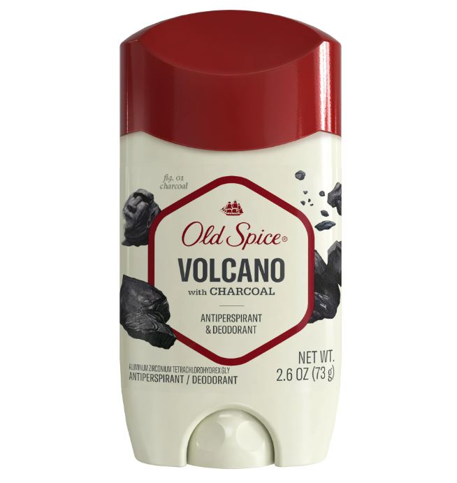 Old Spice Antiperspirant Deodorant for Men, Volcano with Charcoal, 2.6 ...